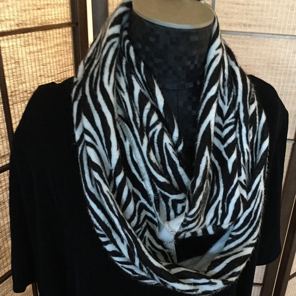 Cejon | Accessories | Zebra Animal Print Cejon Scarf So Soft In Black ...